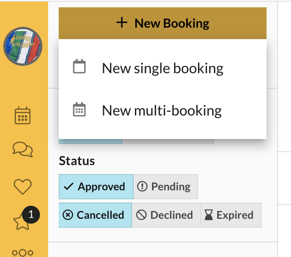 How to make a new booking as a Regular Customer