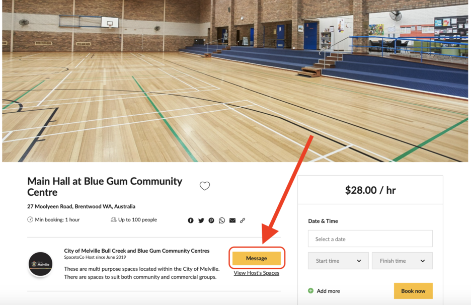 How to Message a Host or Customer on SpacetoCo