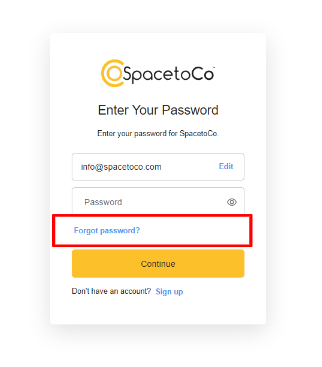 Creating your account, logging in and resetting passwords