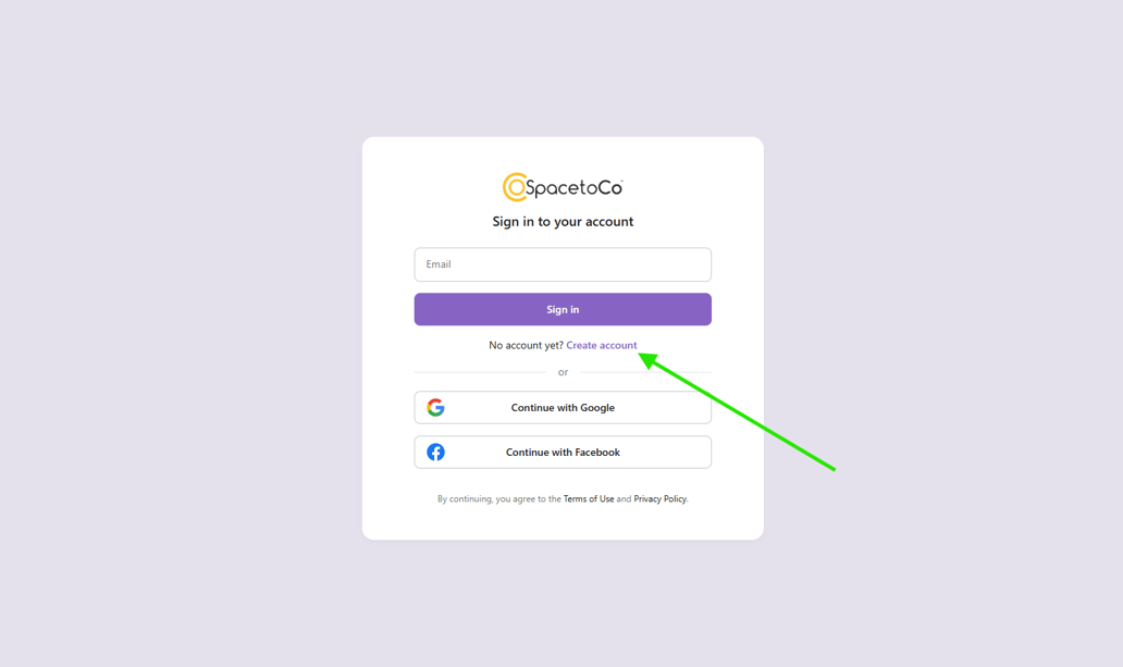 Signing up as a Regular Customer